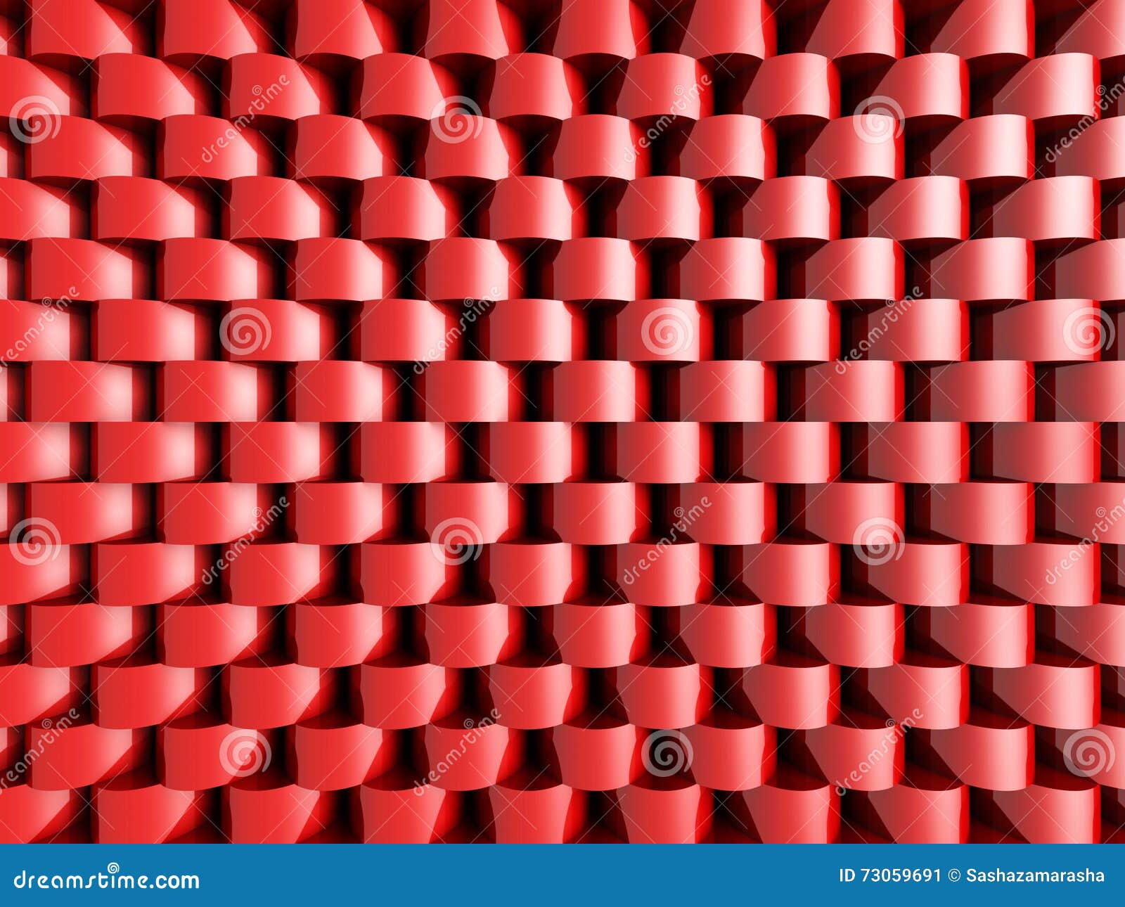 Abstract Red Round Pattern Wall Architecture Background Stock ...