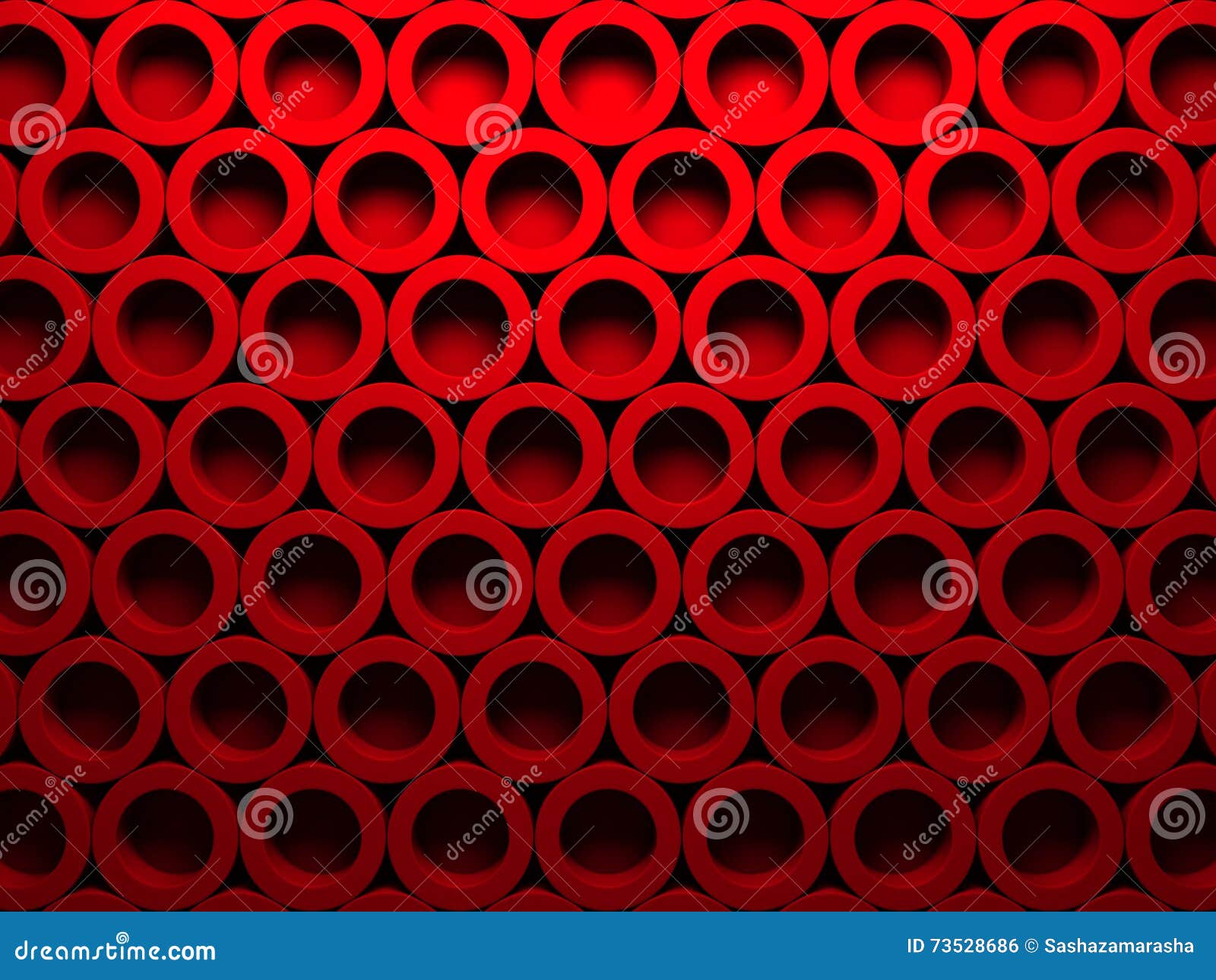 Abstract Red Round Pattern Wall Architecture Background Stock ...