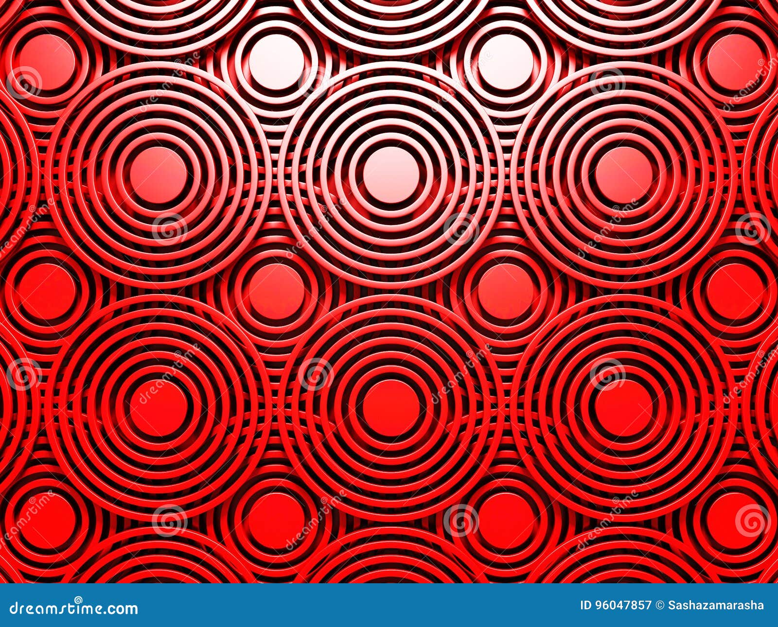 Abstract Red Round Pattern Wall Architecture Background Stock ...
