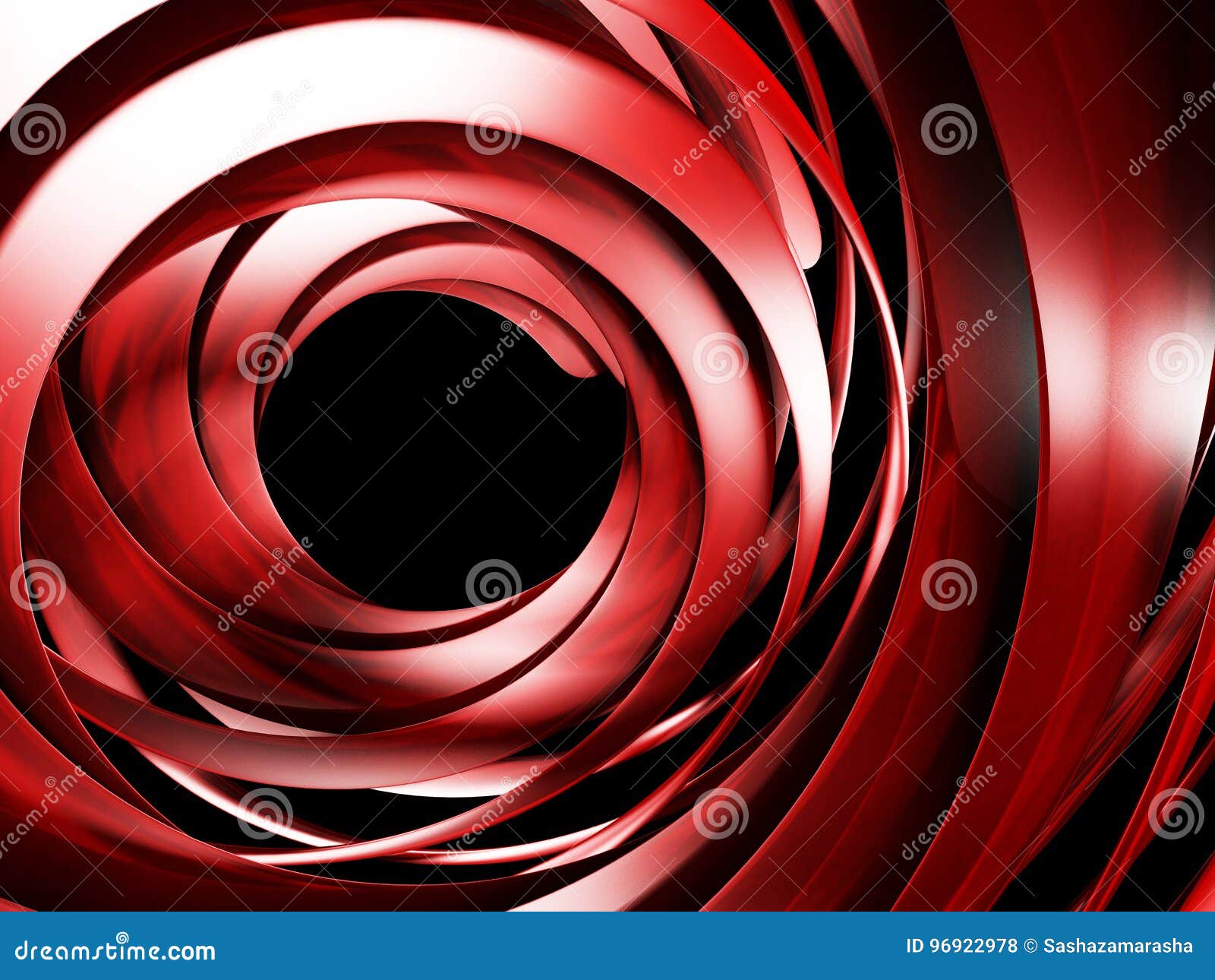 Abstract Red Round Pattern Wall Architecture Background Stock ...