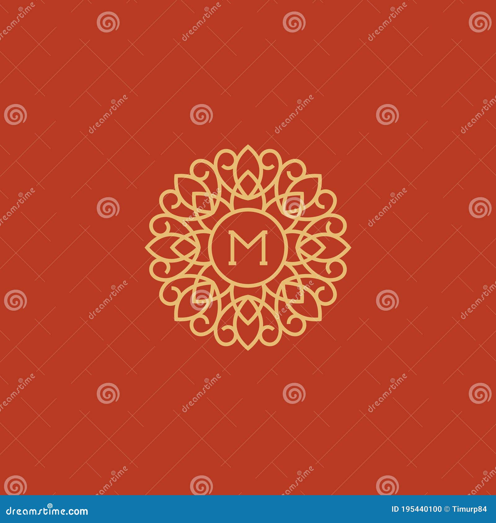 Abstract Red Round Sign. Vector Symbol. Stock Vector - Illustration of ...