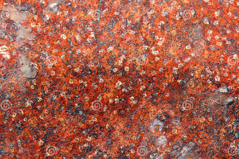 Abstract of Red Rusted Steel Pattern Stock Image - Image of color ...