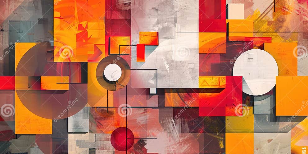 The Abstract Red Shape Repetitive Pattern Polygon Geometry in ...