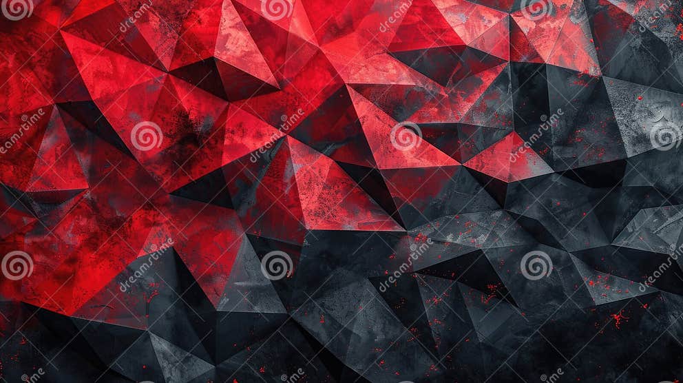 The Abstract Red Shape Repetitive Pattern Polygon Geometry in ...