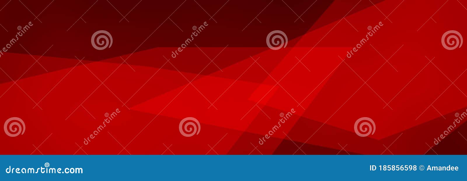 Abstract Red Shapes Layered in Geometric Background Pattern, Bright Red ...