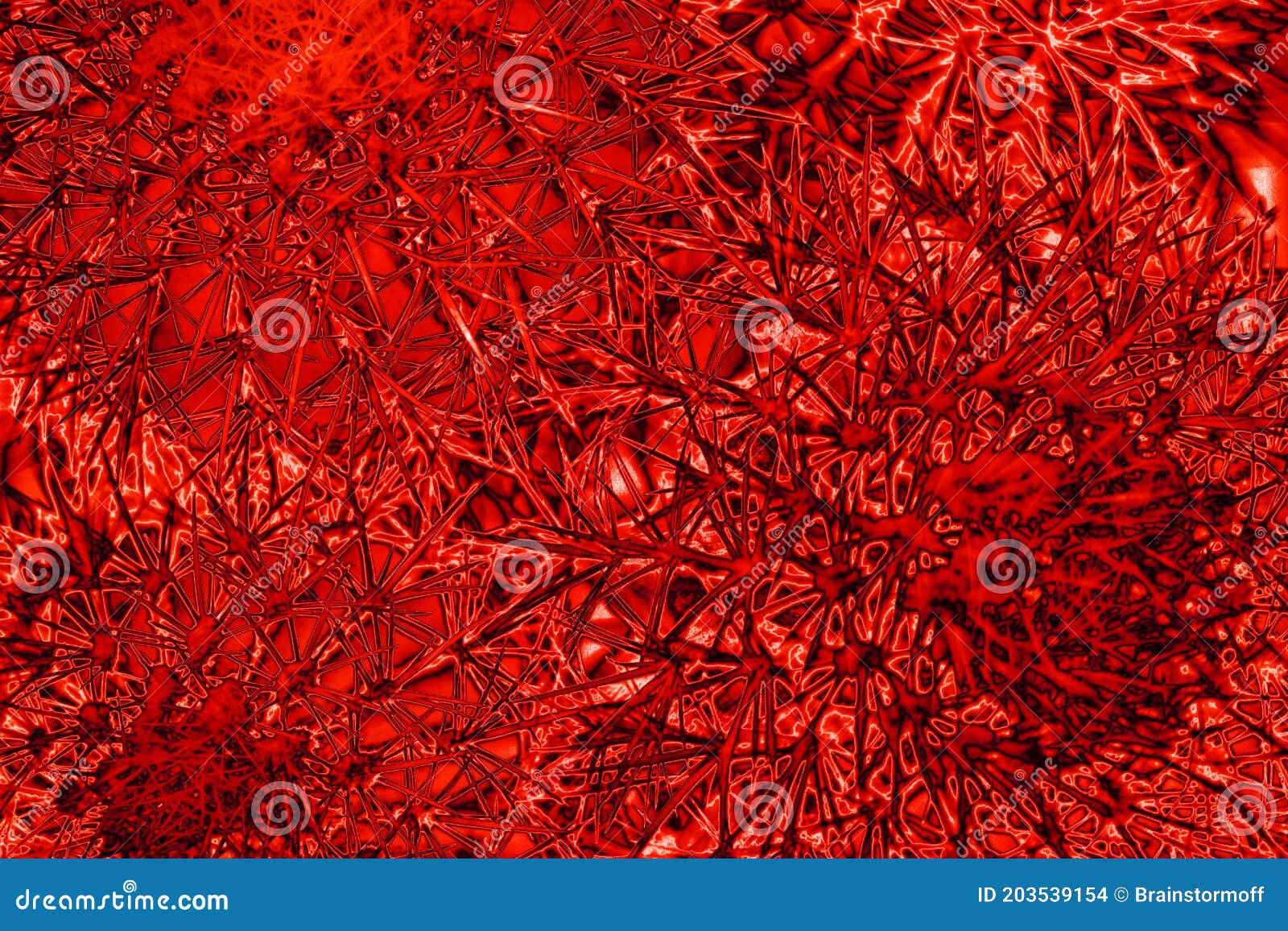 Abstract Red Shiny Prickly Spikes Background, Red Glowing Needles ...