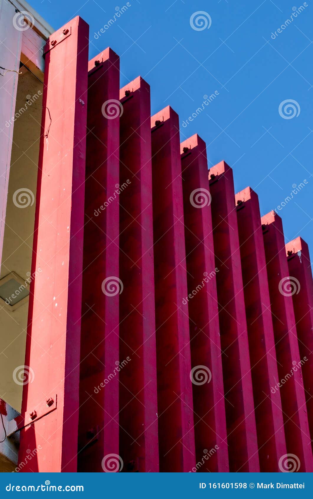 Abstract Red Slat Texture Pattern with Blue Background Stock Photo ...