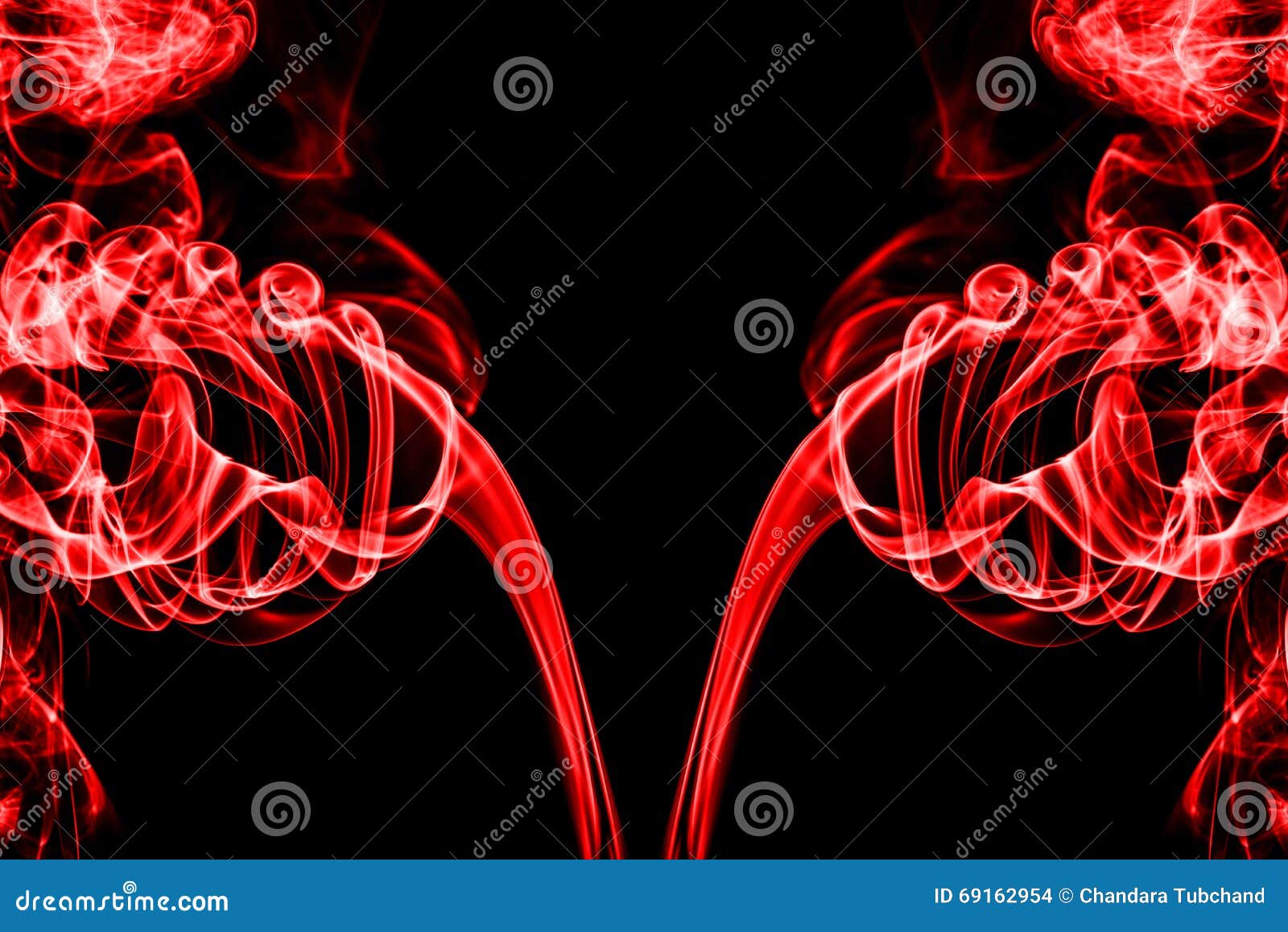 Abstract Red Smoke on Black Background Stock Photo - Image of design ...