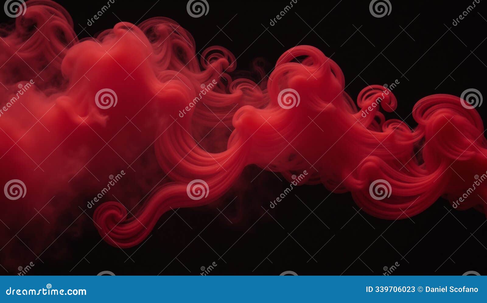 Abstract Red Smoke Mist with Textured Depth To Create Intense Graphic ...