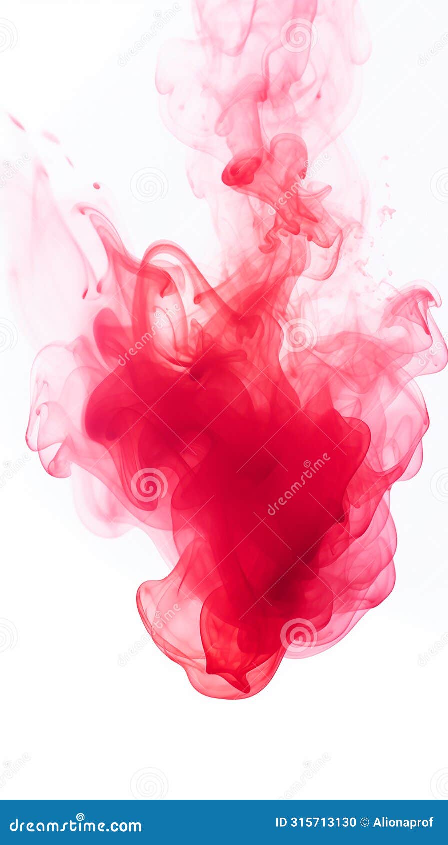 Abstract Red Smoke on a White Background Stock Illustration ...