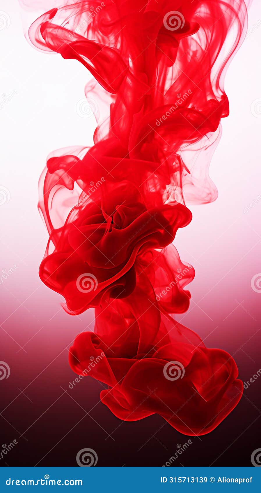 Abstract Red Smoke on a White Background Stock Illustration ...