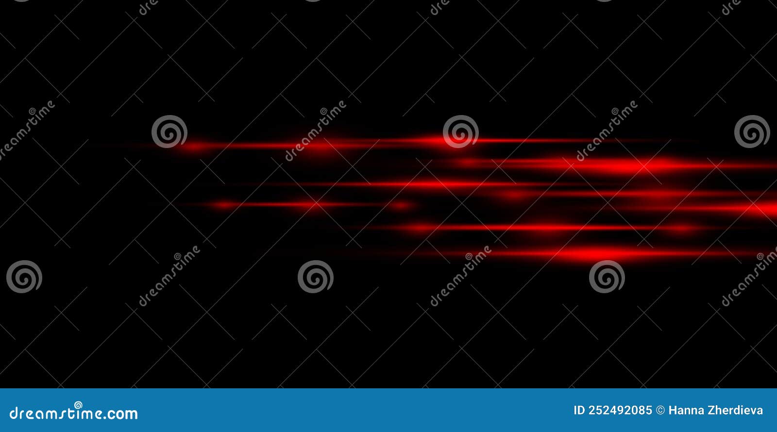 Abstract Red Speed Neon Light Effect on Black Background Stock ...