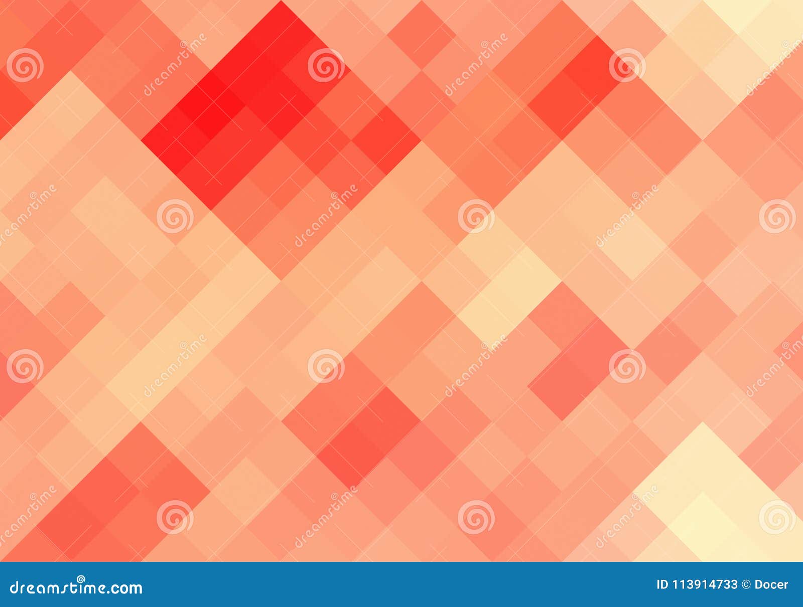 Abstract Red Square Pixels Design Stock Illustration - Illustration of ...