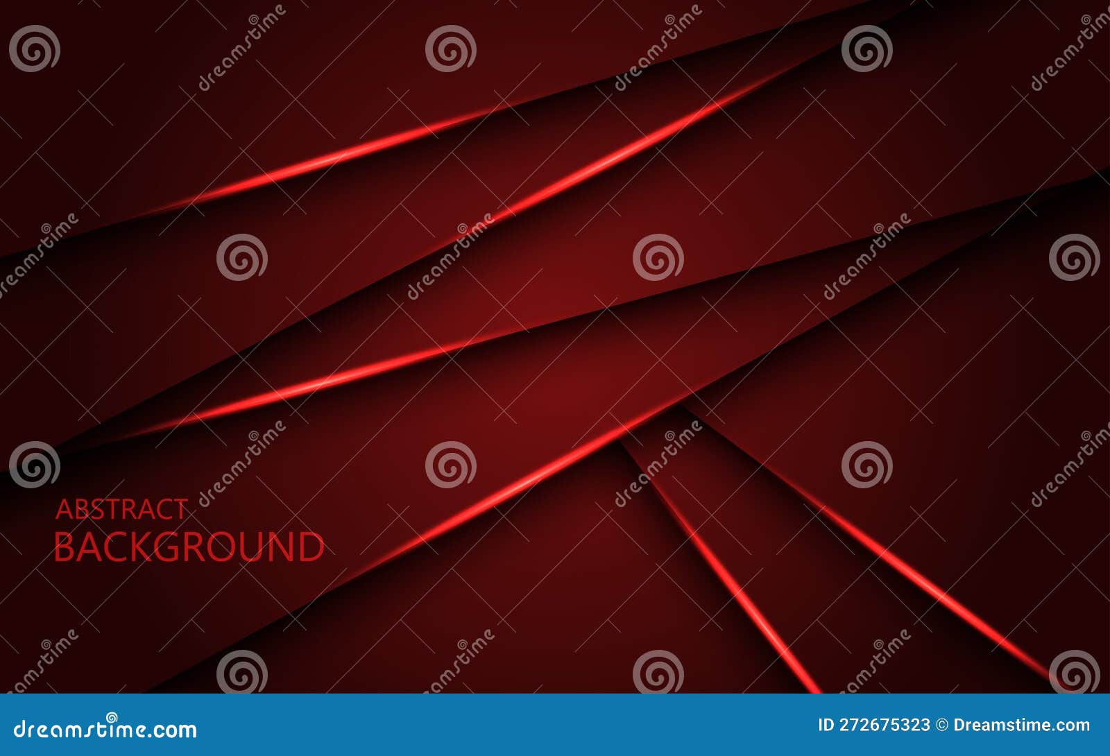 Abstract Red Square Shadow Light Cross Triangle Design Background ...