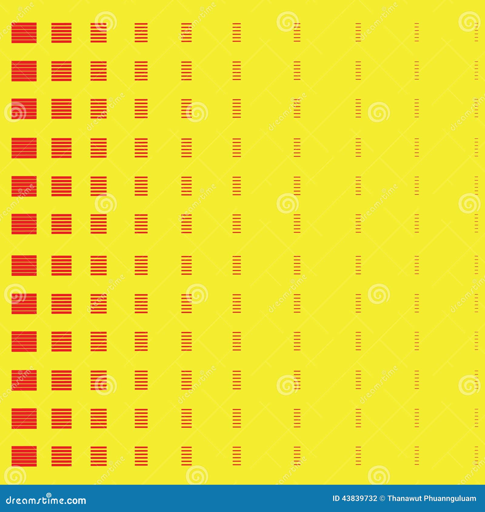 Abstract Red Square on Yellow Background Stock Illustration ...