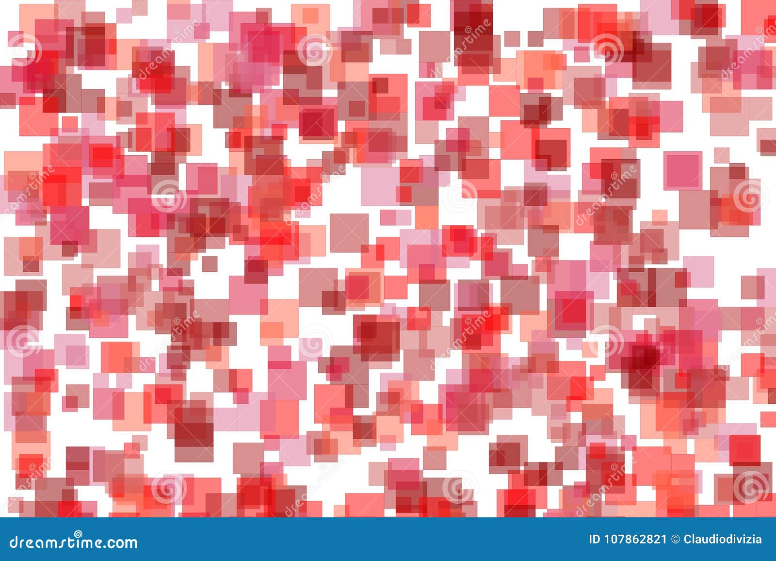 Abstract Red Squares Illustration Background Stock Illustration ...