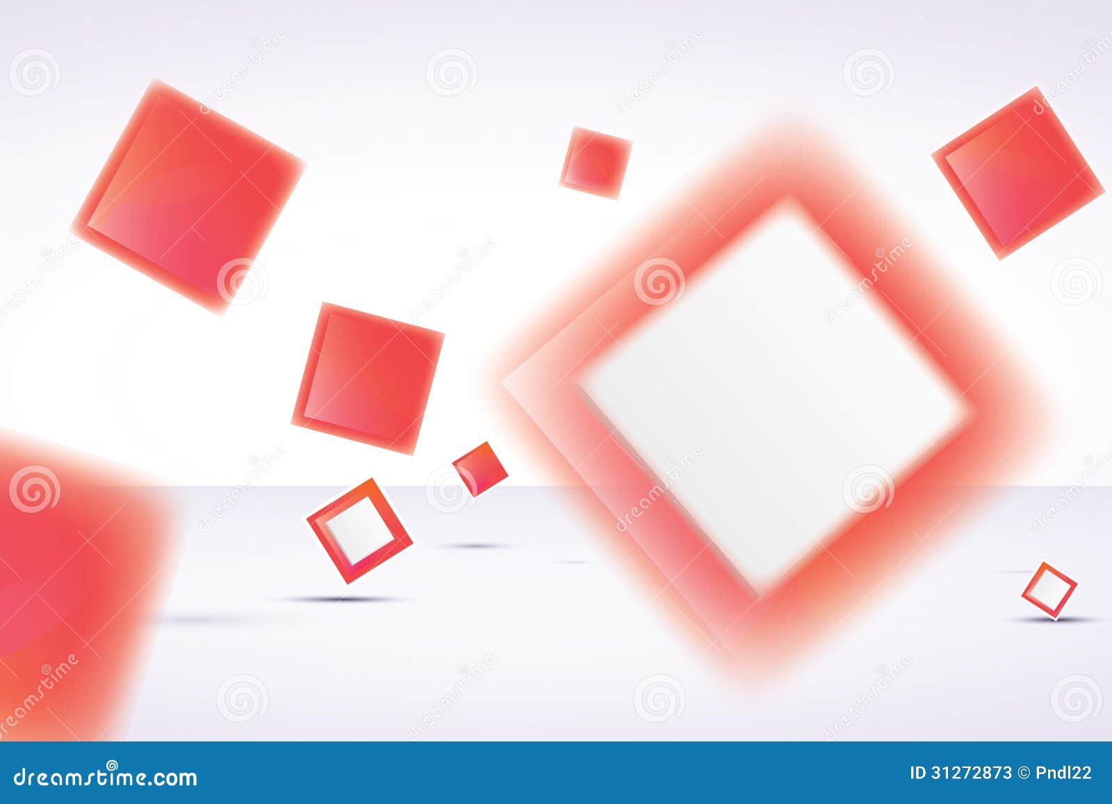 Abstract red squares stock vector. Illustration of empty - 31272873