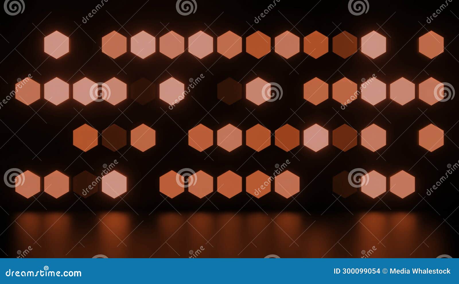 Abstract Red Stage Lights Flashing on a Black Background. Design ...