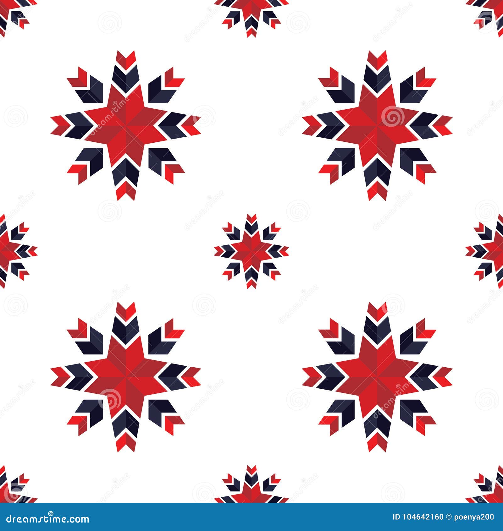 Abstract Red Star Seamless Pattern Background Stock Vector ...