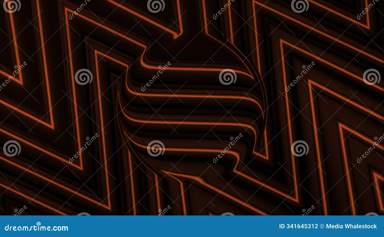 Abstract Red Striped Background with a Sphere, Seamless Loop. Motion ...