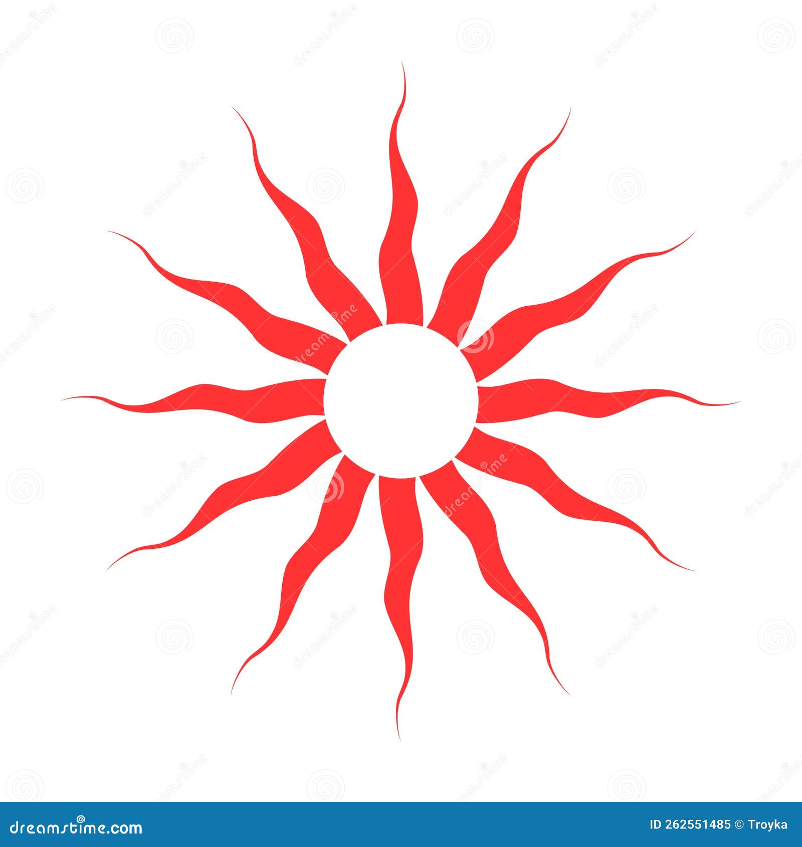 Abstract Red Sun Icon. Element for Design Stock Vector - Illustration ...