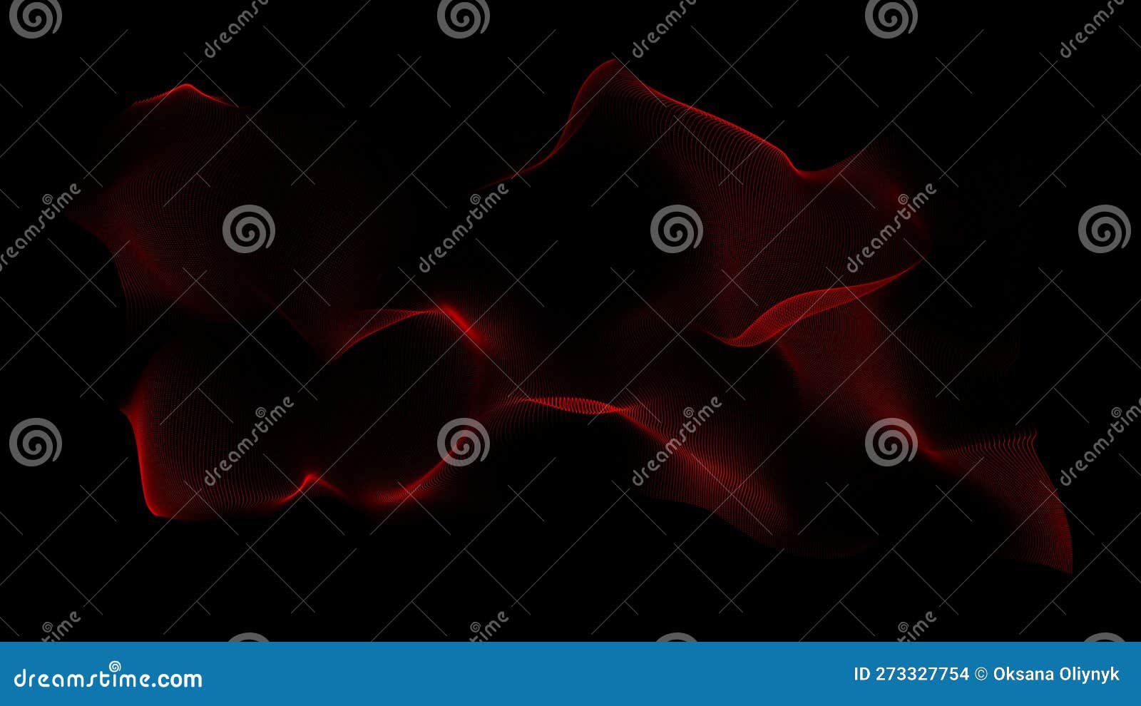 Abstract Red Swirl Wave Background. Flow Liquid Lines Design Element ...