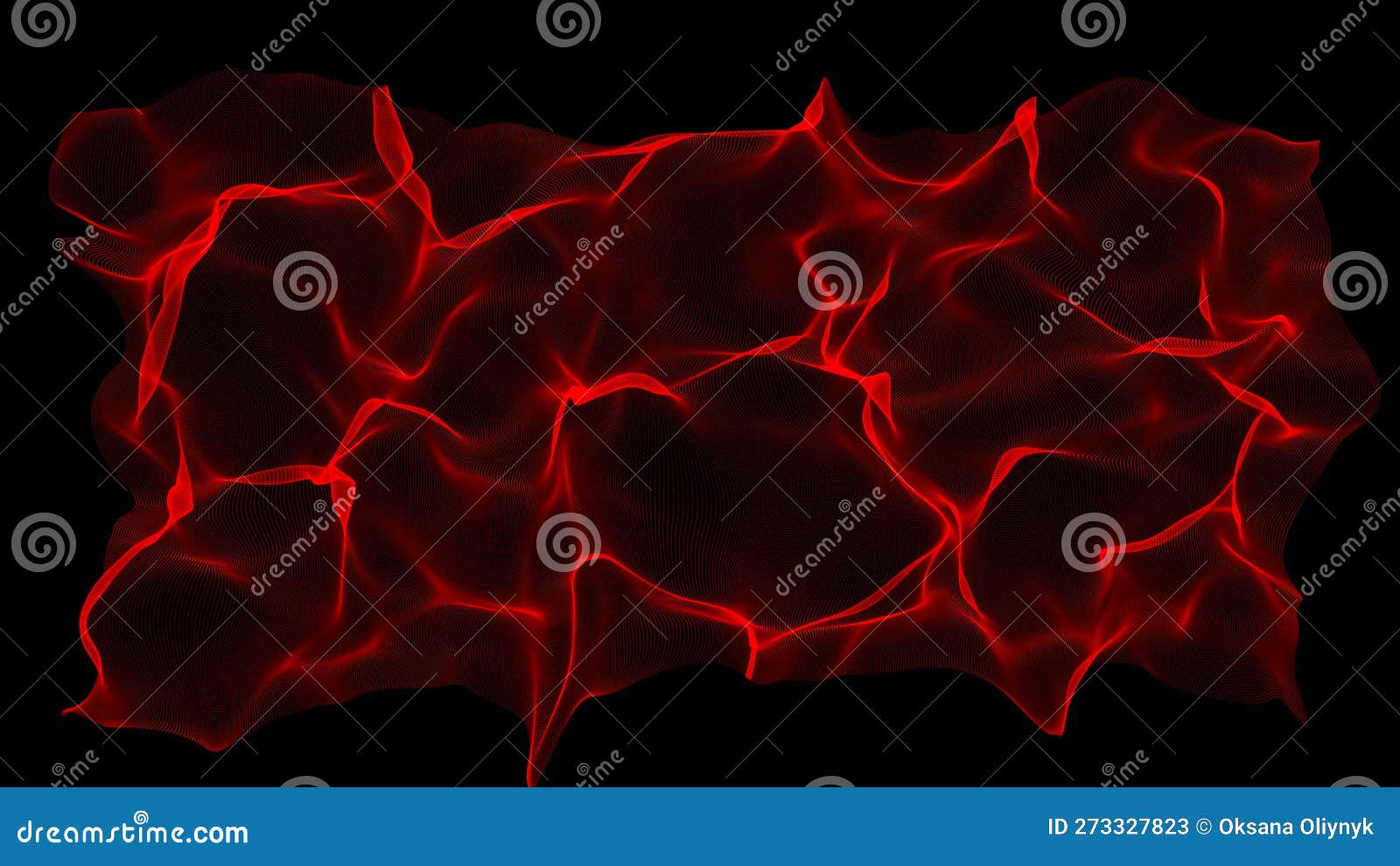 Abstract Red Swirl Wave Background. Flow Liquid Lines Design Element ...