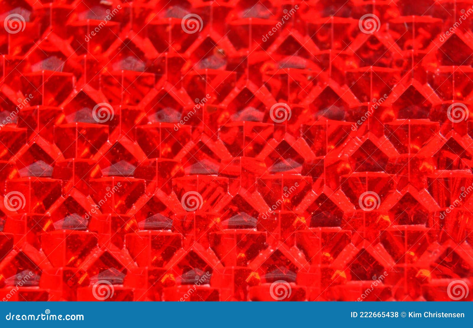 Abstract Red Tetraeder Pattern Which is Actually the Rear Side of a Red ...