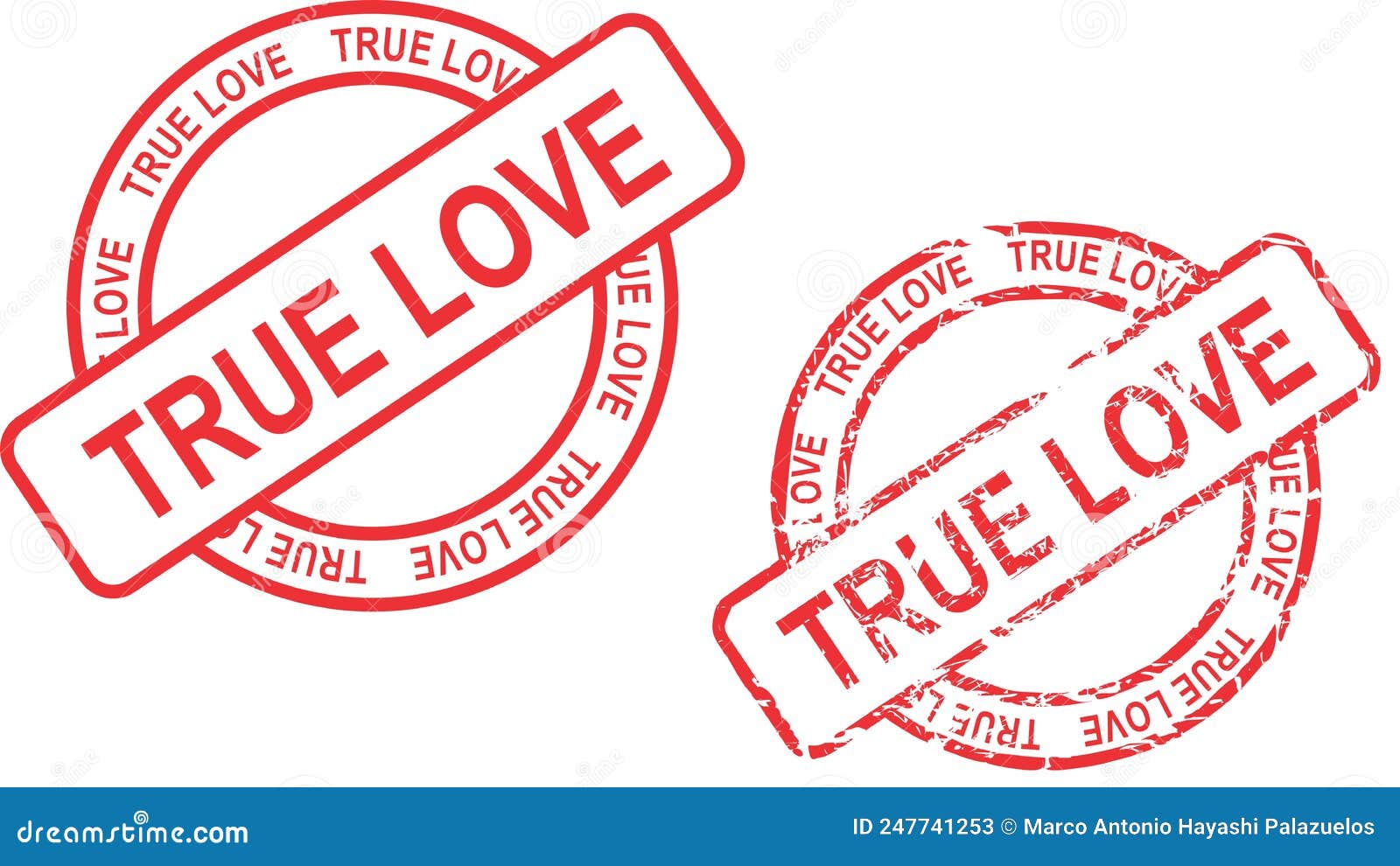 True Love Stamp Sticker in Vector Format Stock Vector - Illustration of ...