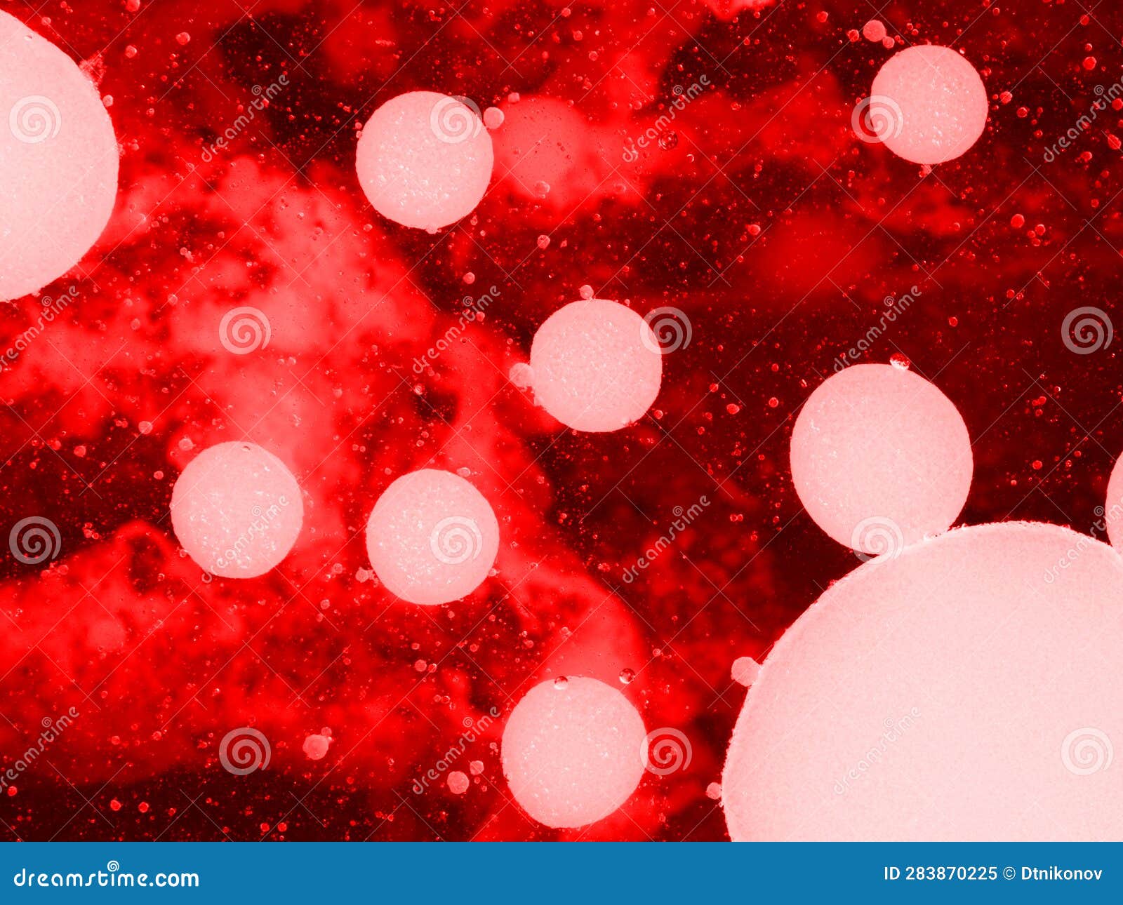Abstract Red Texture with Spots. Closeup Stock Image - Image of smooth ...