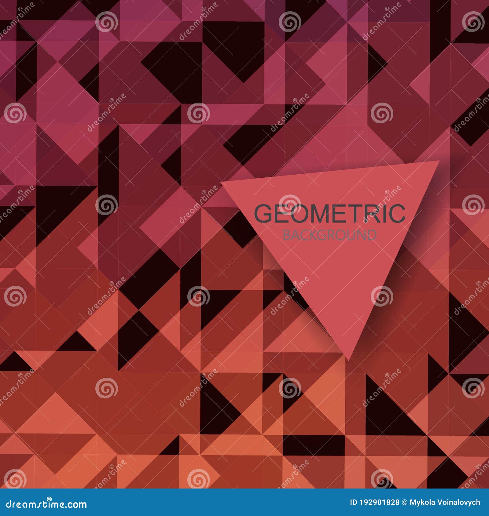Abstract Red Triangle Background. Modern Design . Vector Illustration ...