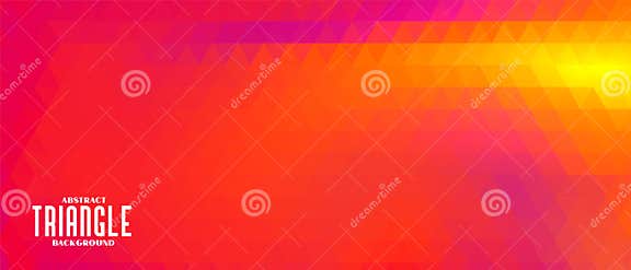 Abstract Red Triangle Banner Design Stock Vector - Illustration of ...