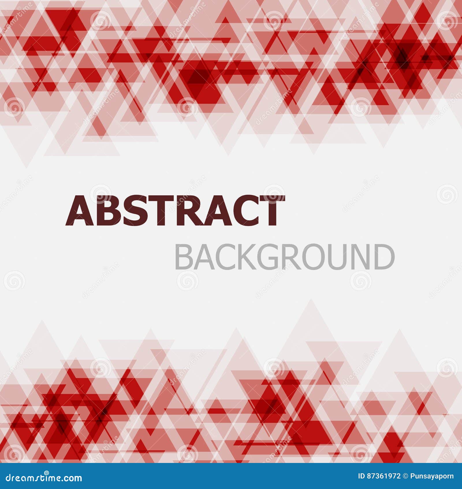 Abstract Red Triangle Overlapping Background Stock Vector ...