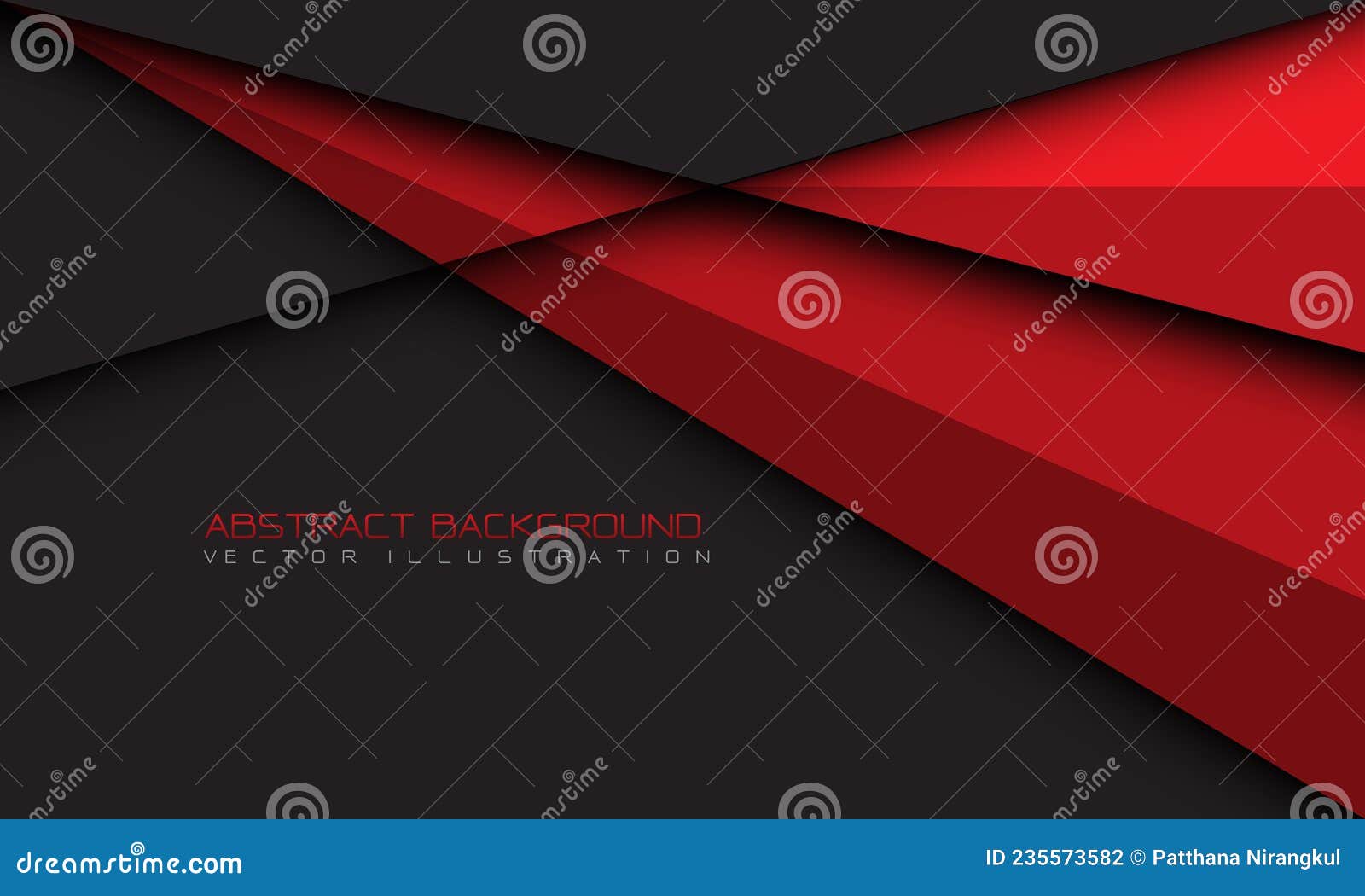 Abstract Red Triangle Shadow Geometric on Grey Blank Space Design ...