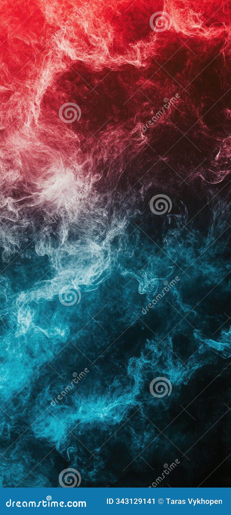 Abstract Red and Turquoise Gradient Wallpaper with Dark Waves Pattern ...