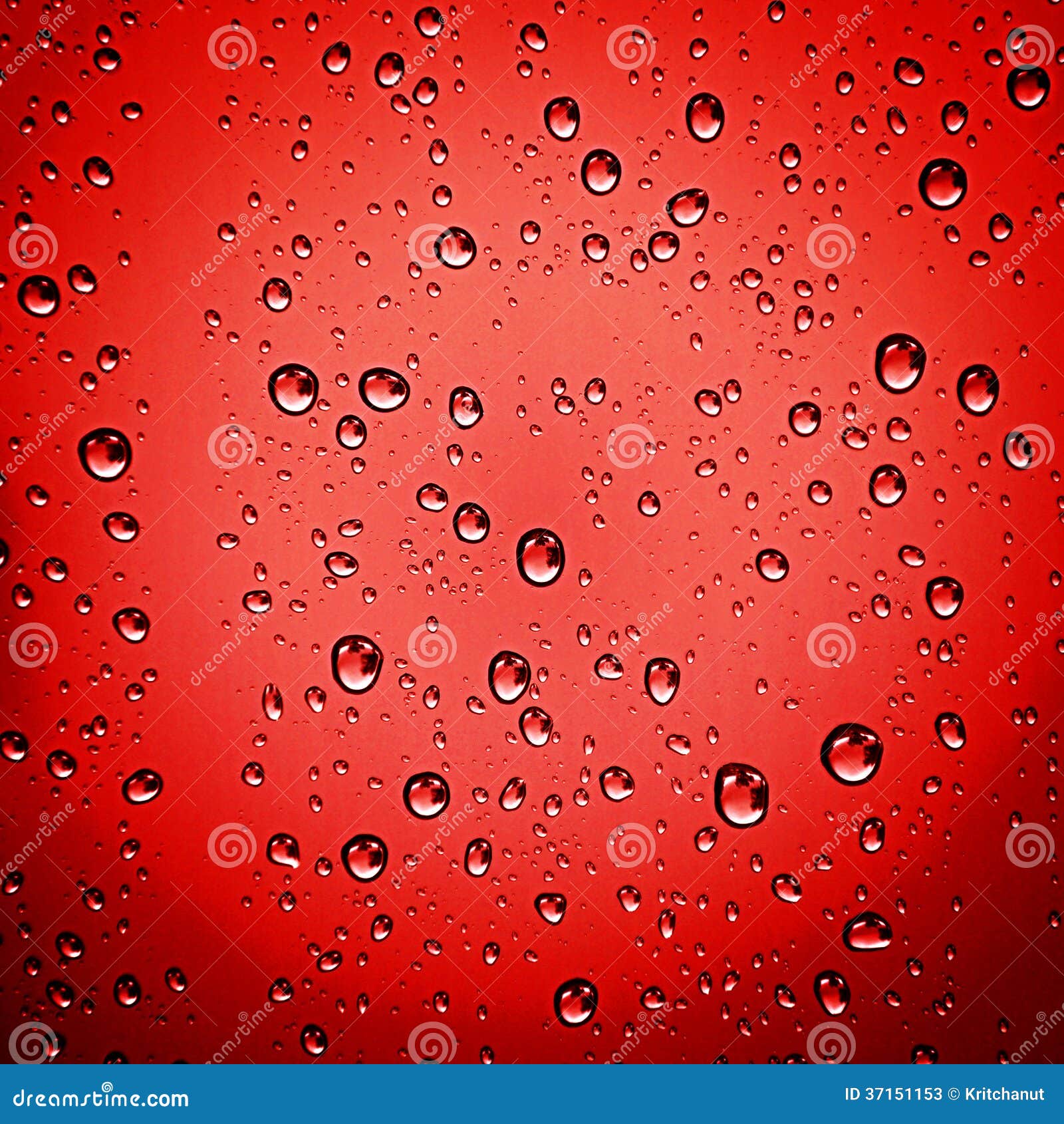 Red Water Droplets Texture