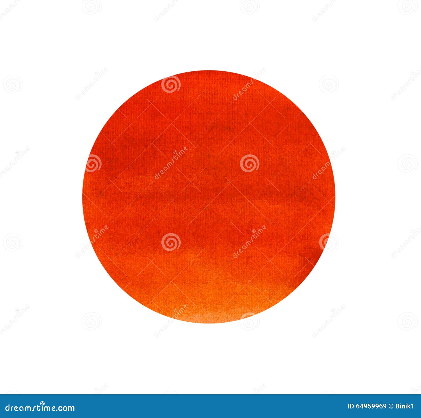 Abstract Red Watercolor Painted Circle Stock Image - Image of orange ...