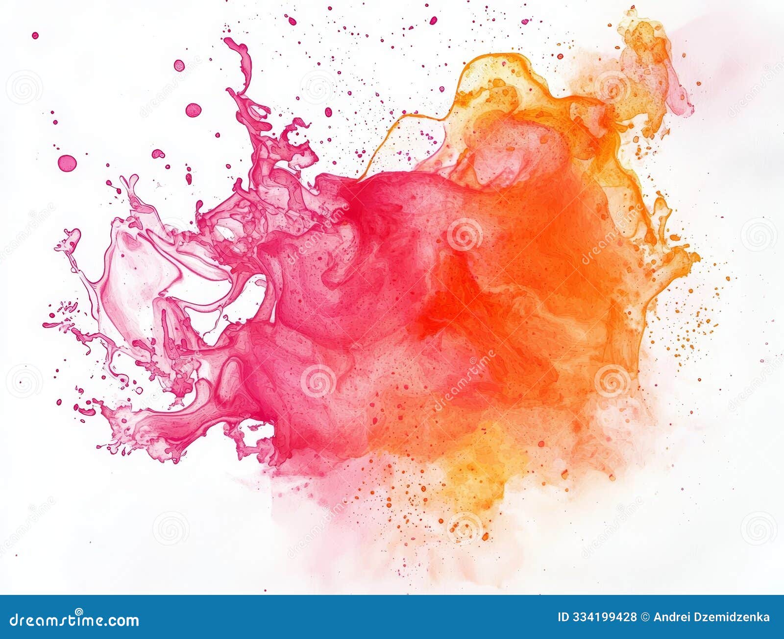 An Abstract Red Watercolor Splash on a White Background. this is an ...