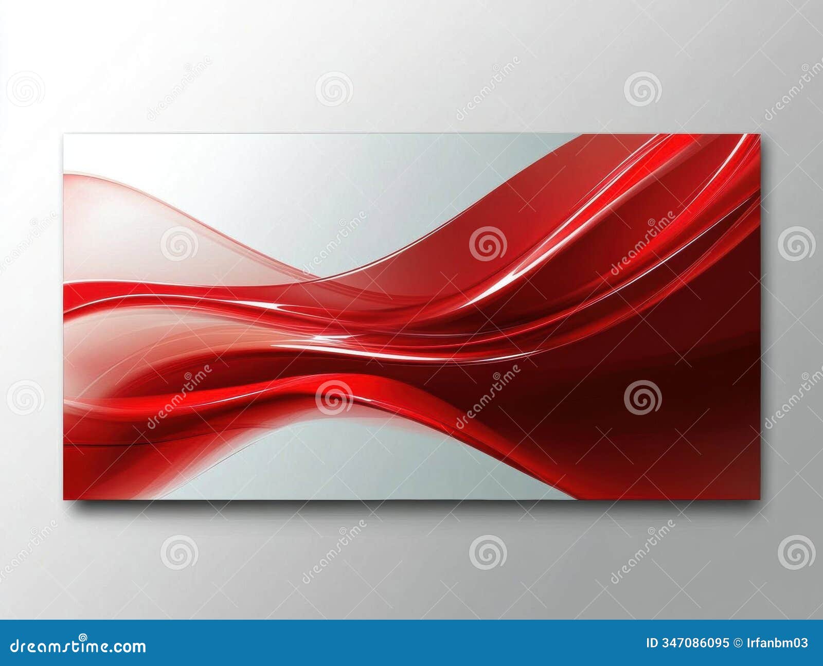 Abstract Red Wave Abstract Art Print Stock Illustration - Illustration ...