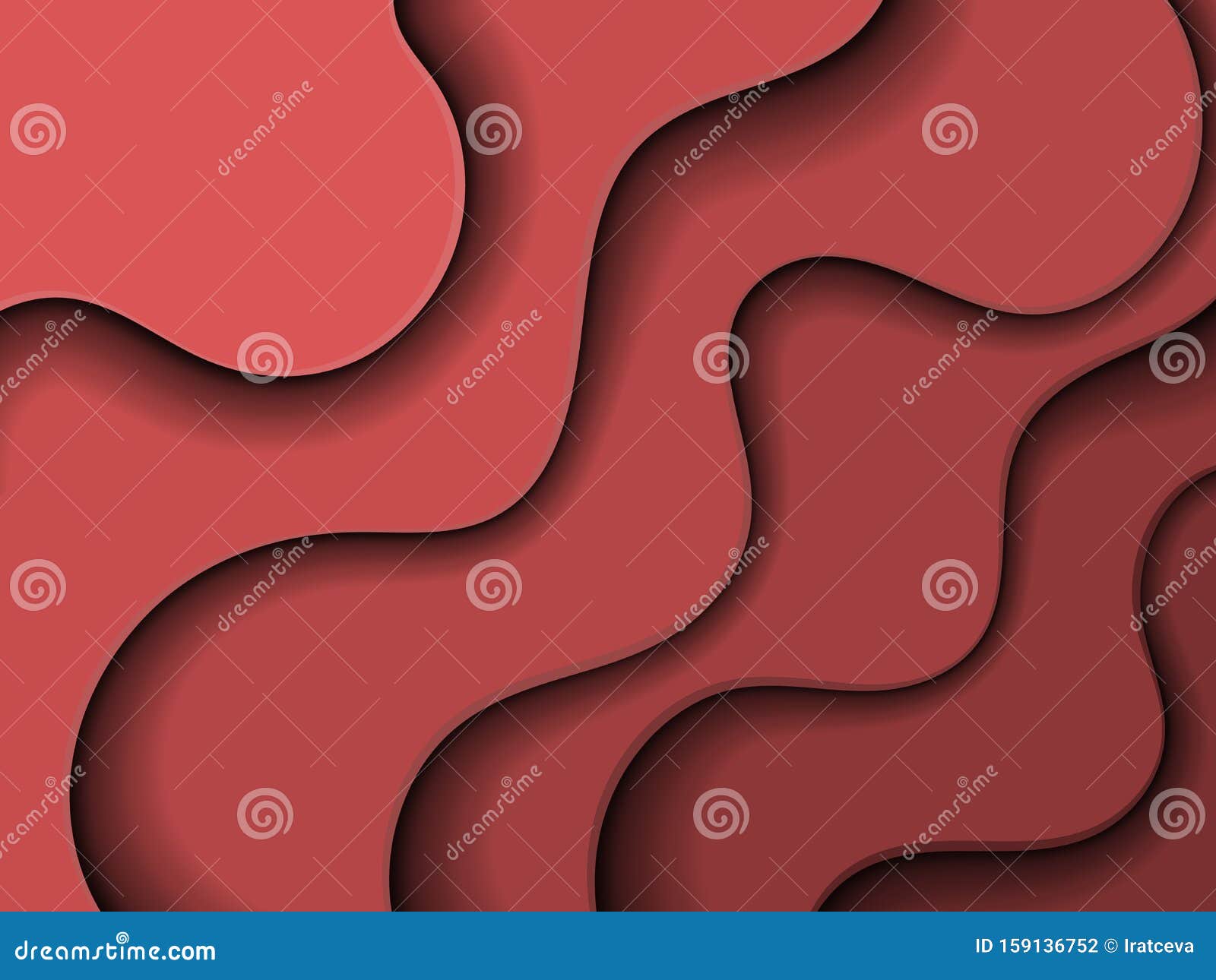 Abstract Red Wave Background Stock Vector - Illustration of abstraction ...