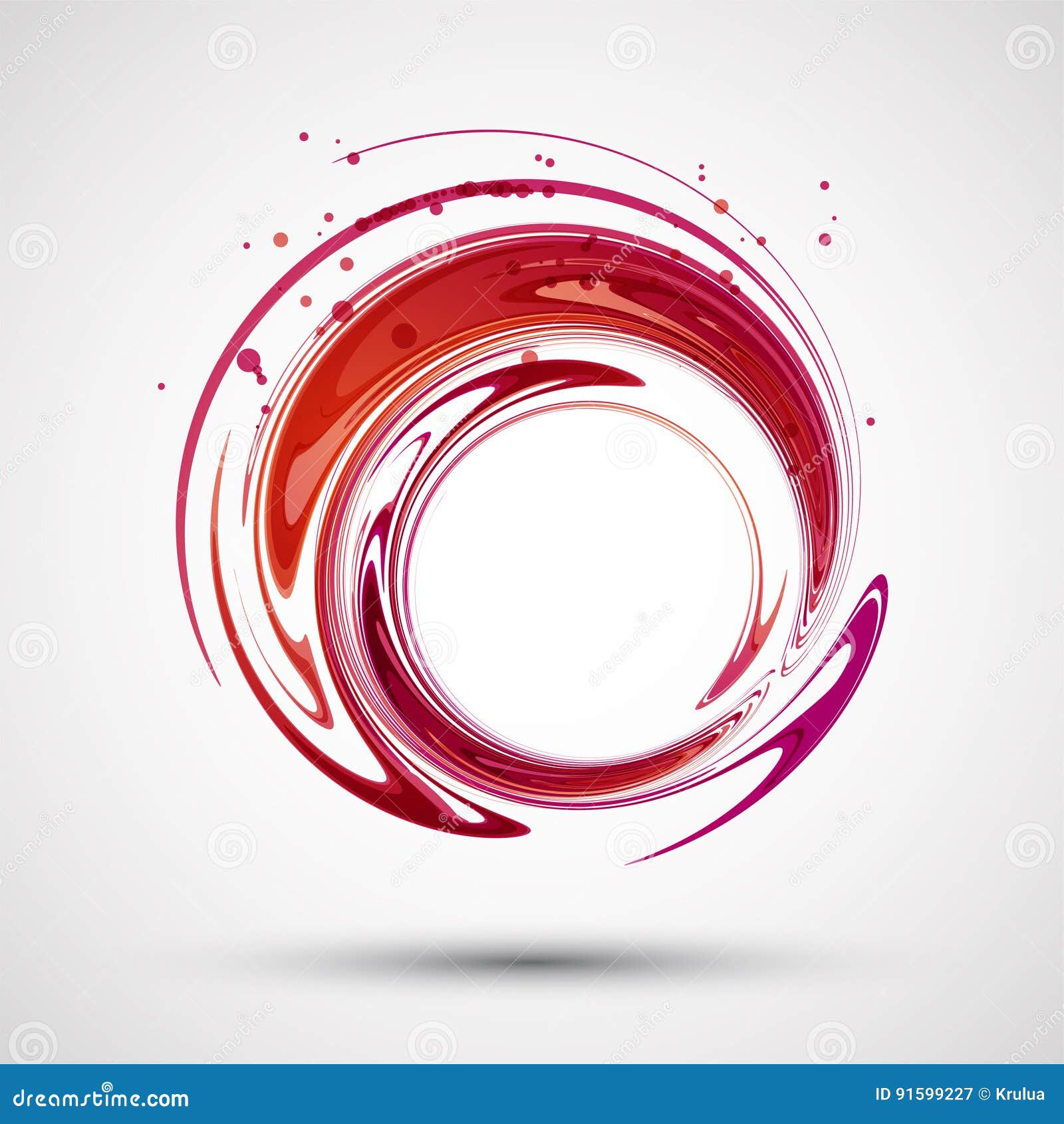 Abstract Red Wave. Colored Vector Illustration Stock Vector ...