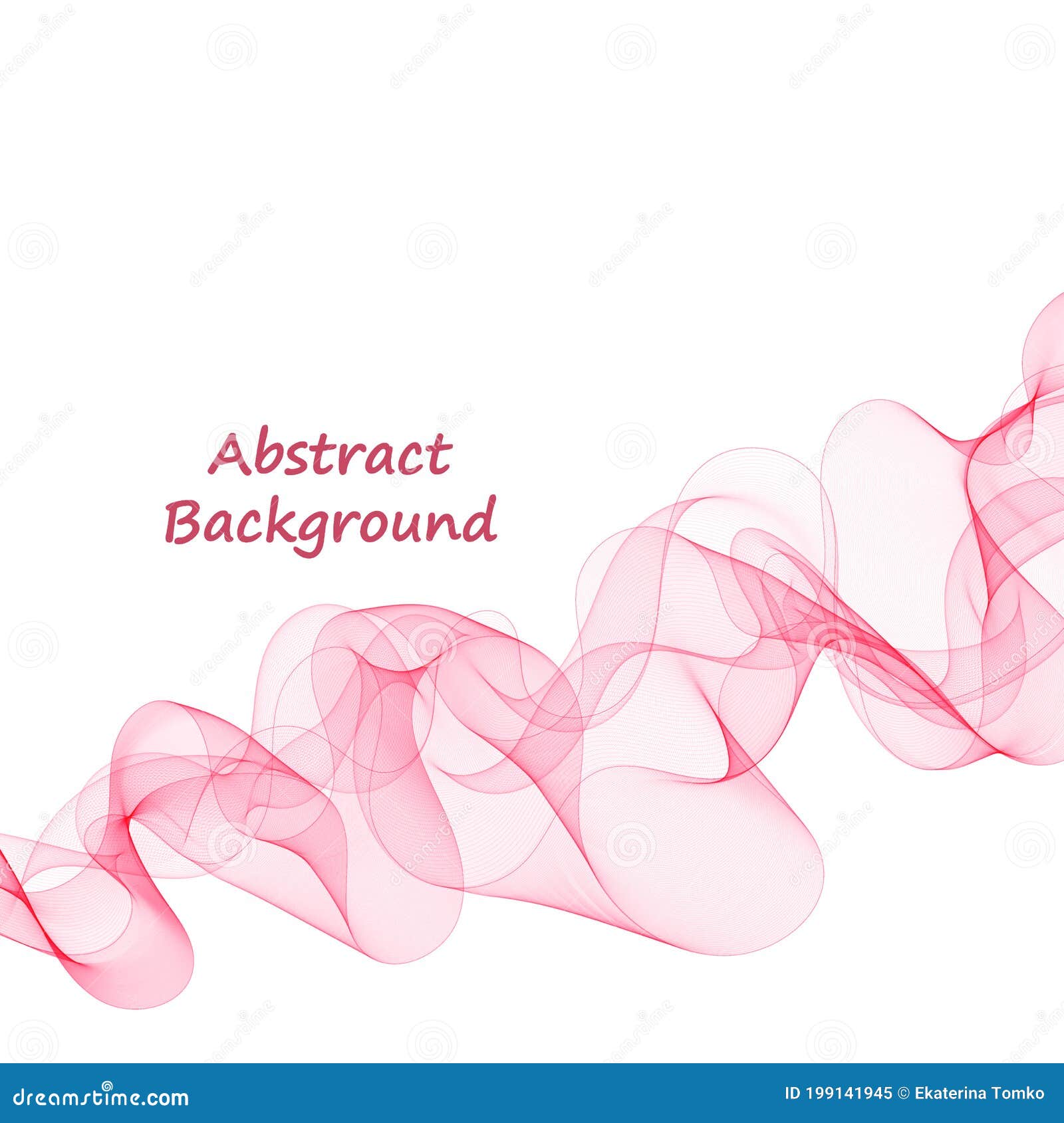 Abstract Red Wave. Design Element. Business Presentation Layout. Eps 10 ...