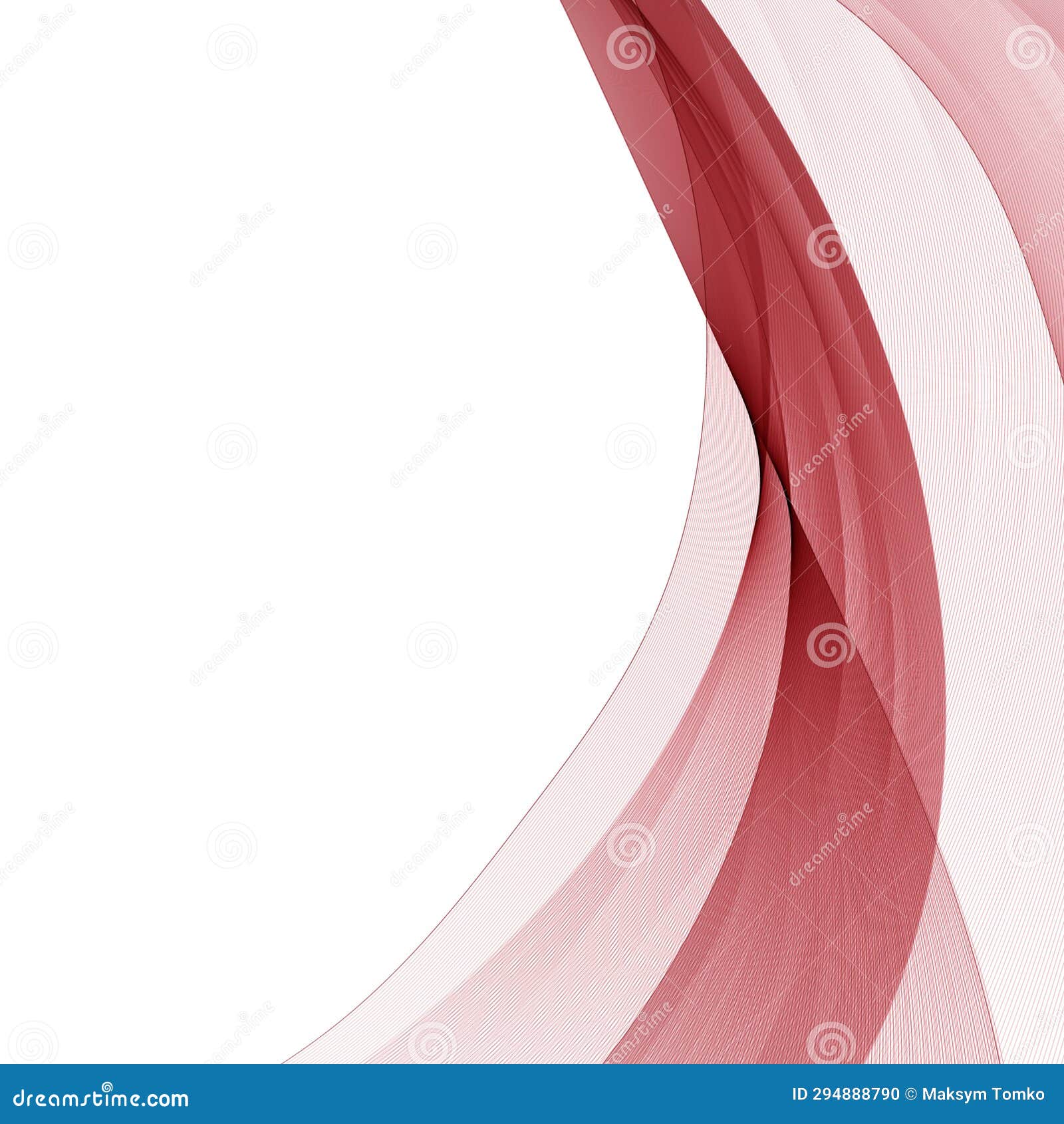 Abstract Red Wave. Design Element. Business Presentation Layout. Eps 10 ...