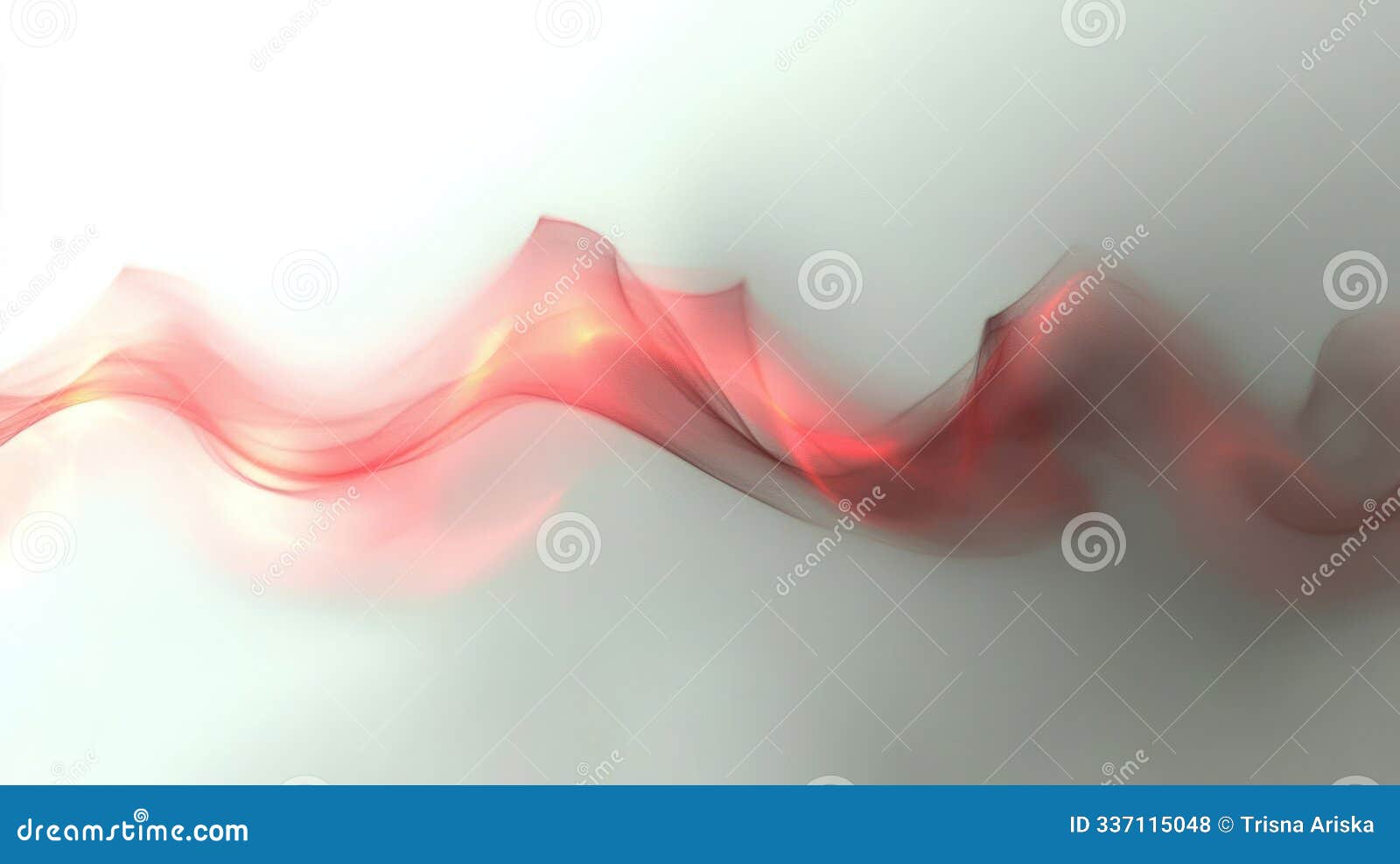 Abstract Red Wave Design with Soft Curves and Light Effects Stock ...