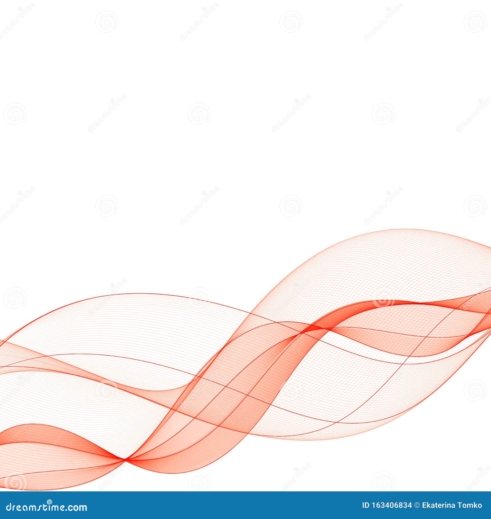 Abstract Red Wave. Layout for Advertising. Vector Pattern Stock ...