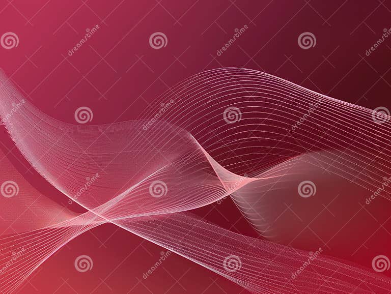Abstract Red Wave Lines Background Stock Photo - Image of lines ...