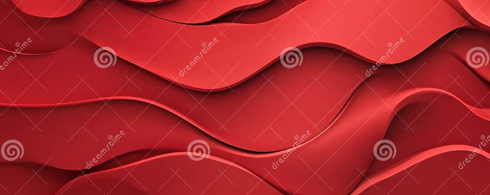Abstract Red Wave Pattern Background, Modern Art and Design Concept ...