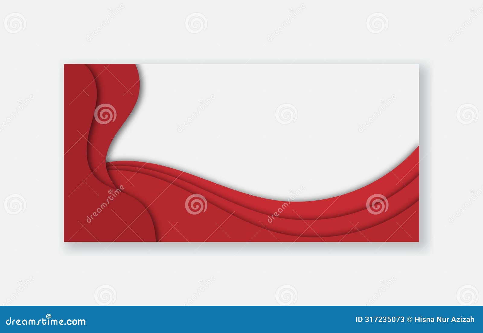 Abstract Modern Red Wave on White Background Stock Vector ...