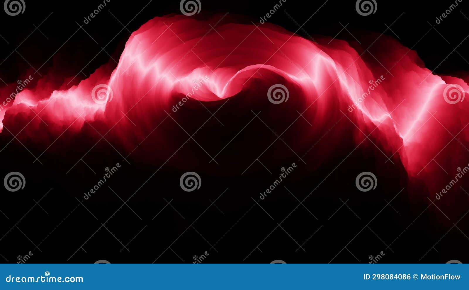 Abstract Red Waveform on Black Background Stock Footage - Video of ...
