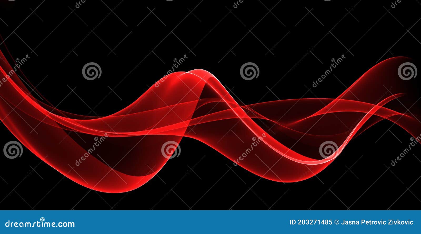 Abstract Red Waves Background. Template Design Stock Illustration ...